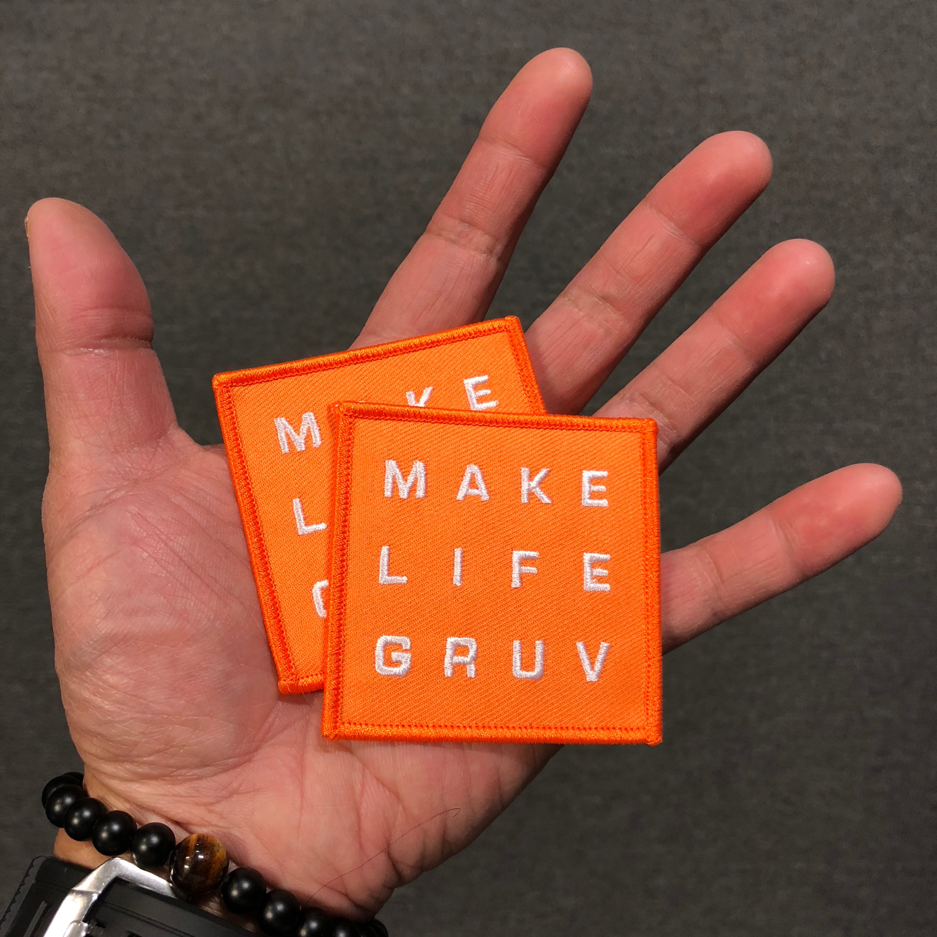 "Make Life Gruv" Patches (2-Pack) – Gruv Gear | Krane