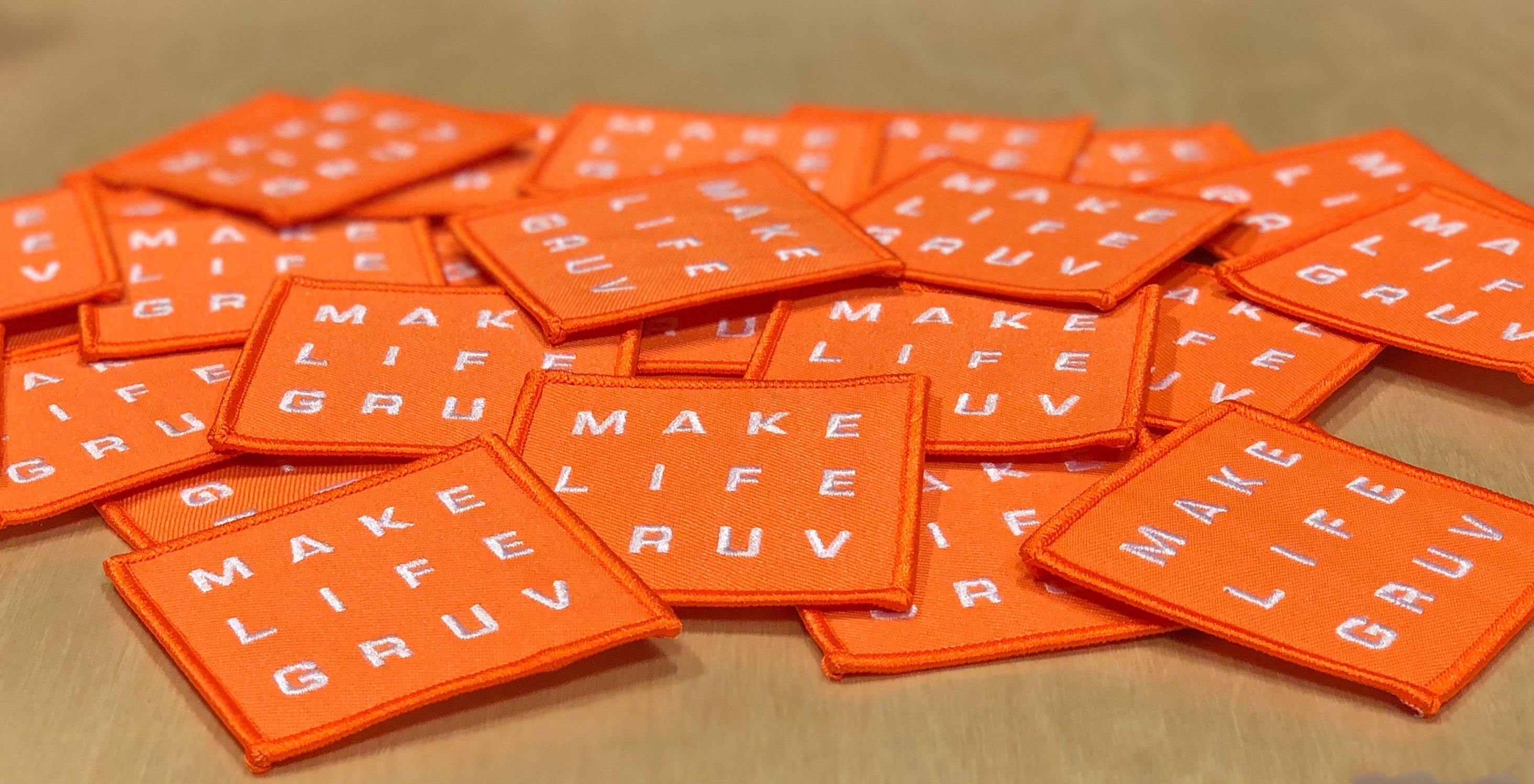 "Make Life Gruv" Patches (2-Pack) – Gruv Gear | Krane